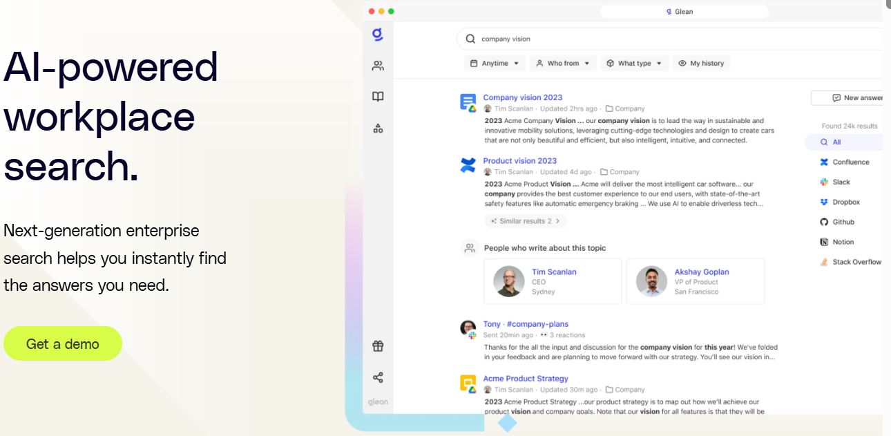Glean Review - Features, Benefits And Alternatives In 2025